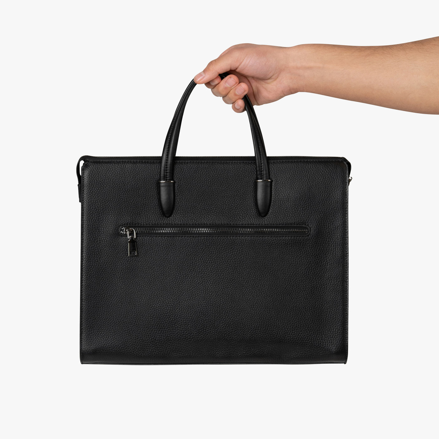 Milano Imperio Leather Briefcase with Fingerprint Lock
